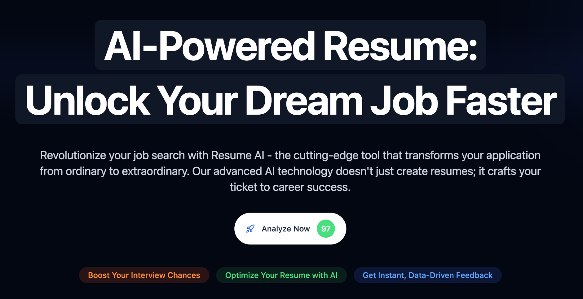 Resume AI | Optimize Your Job Application